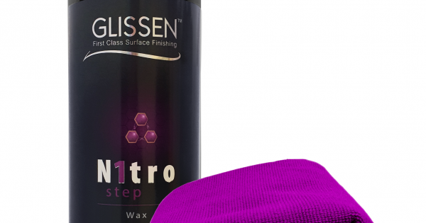 GLISSEN NITRO WAX 1KG & MICROFIBER CLOTH 400MM X 400MM